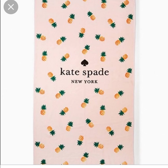 kate spade | Bath | New Kate Spade Pink Pineapple Beach Towel | Poshmark